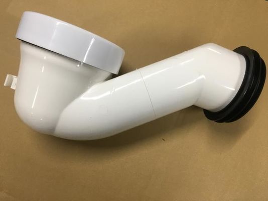 Question Mark Shaped Wc Pan Connector Fitting , PP Toilet Soil Pan ...