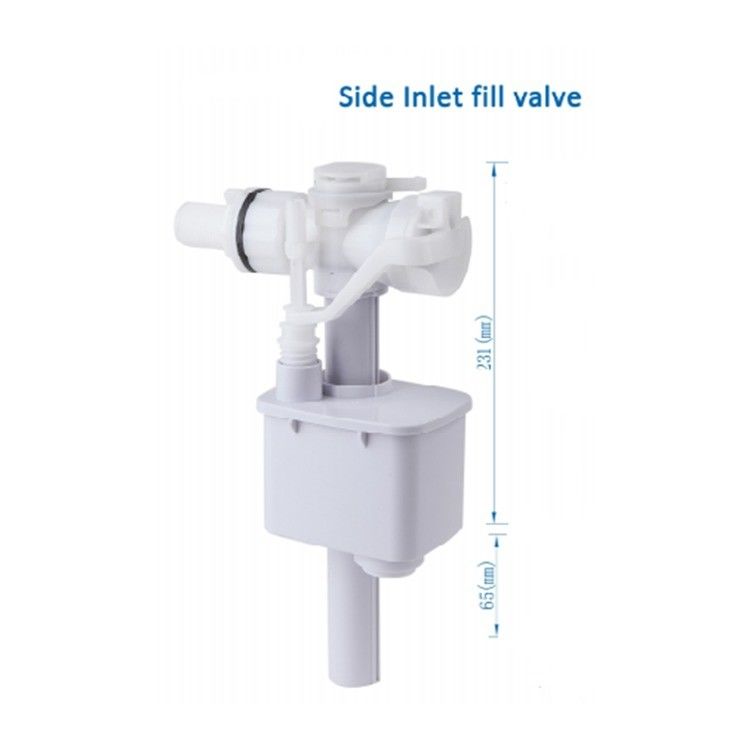 White Plastic Water Tank Adjustable Plastic Toilet Flush Fill Valve For ...
