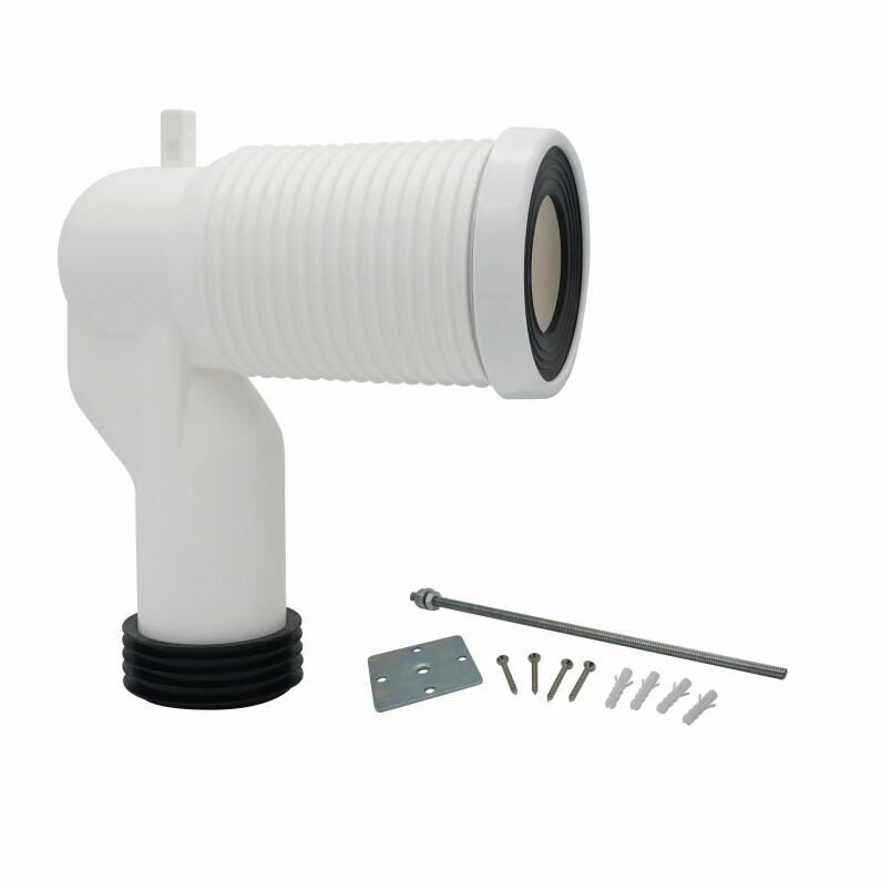 PVC+PE Toilet Drain Valve with Flange Joint Connection