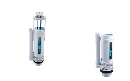 Toilet Cistern Dual Flush Valve with Top Button and Modern Design Made ...
