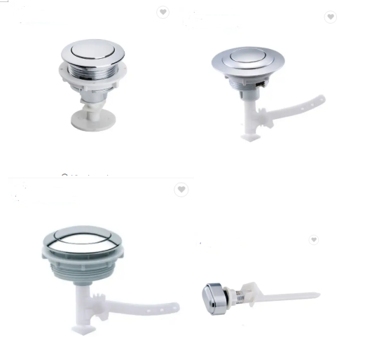 Soft Touch Toilet Single Flush Button Flush Actuator For Any Bathroom