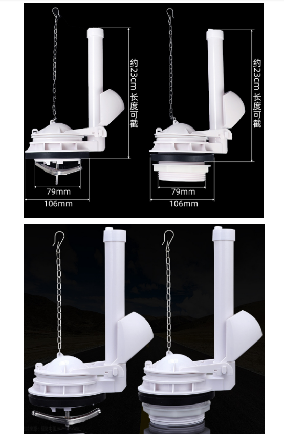 ABS Toilet Tank Accessories With Adjustable Overflow Pipe Height In Modern Design
